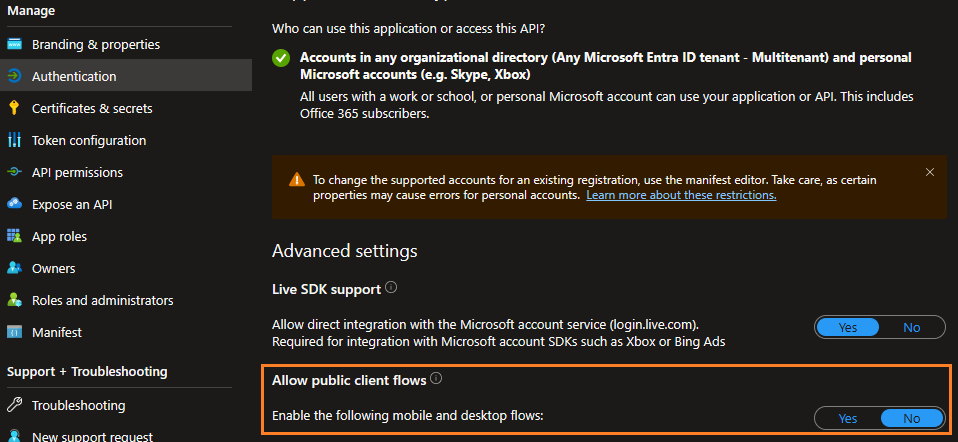 How to fix the issue, i'm getting this error- A configuration issue is preventing authentication ...