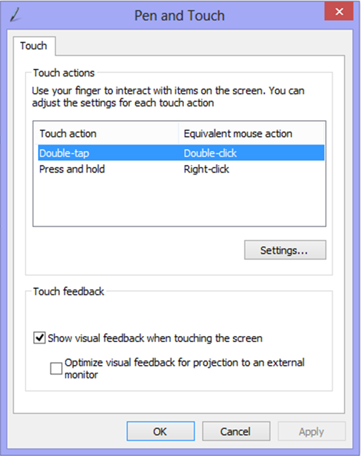 How do I disable the touch screen? - Microsoft Q&A