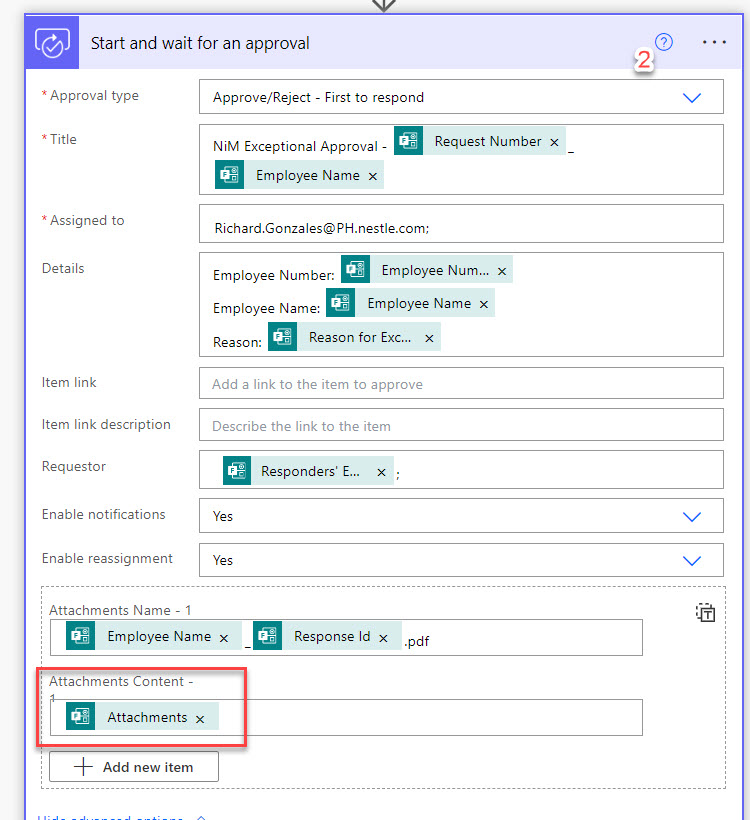 Approval with Attachments from MS Forms - Microsoft Q&A