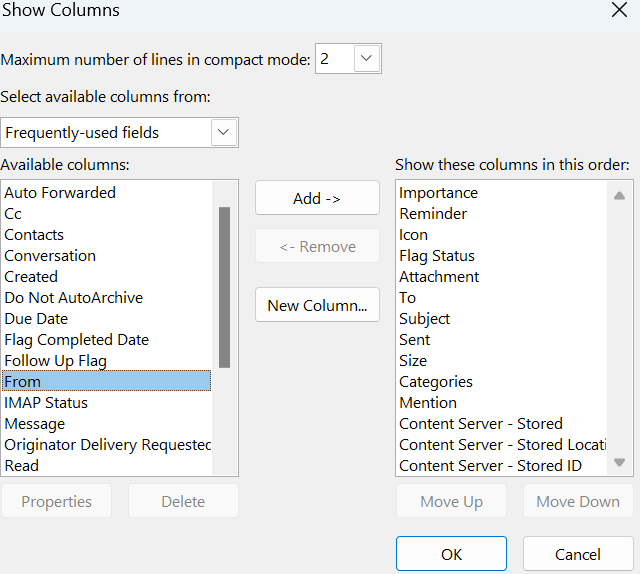 Outlook Inbox Column Not Showing the Name of Sender, Instead Shows Names of Other Recipients of ...