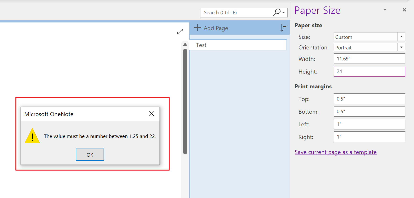 OneNote File Printout Page Size Limitations - Microsoft Q&A