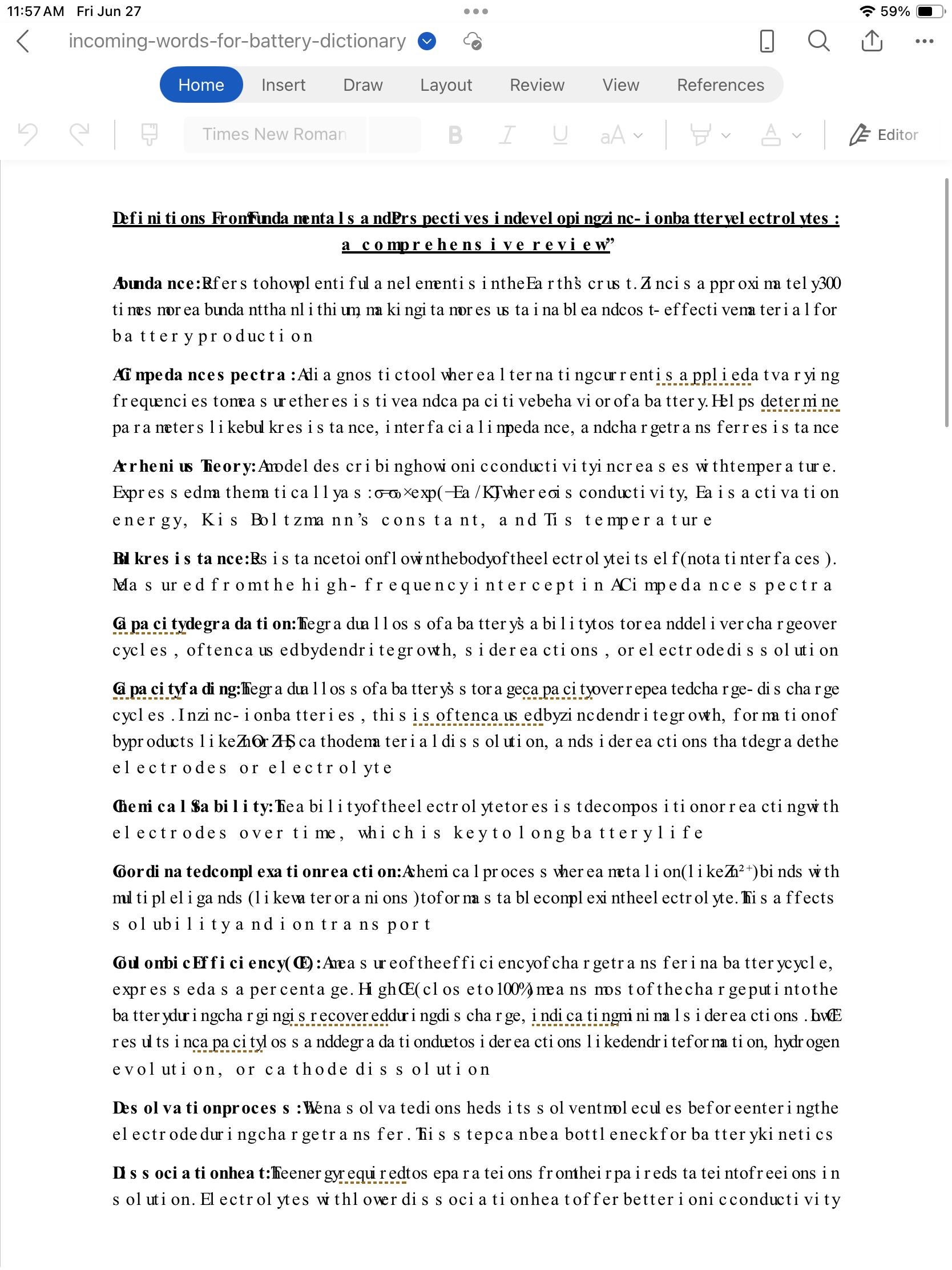 iPad word formatting issues - Microsoft Q&A