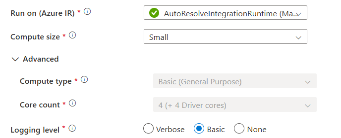 Estimating Costs for Running Mapping Dataflow - Microsoft Q&A