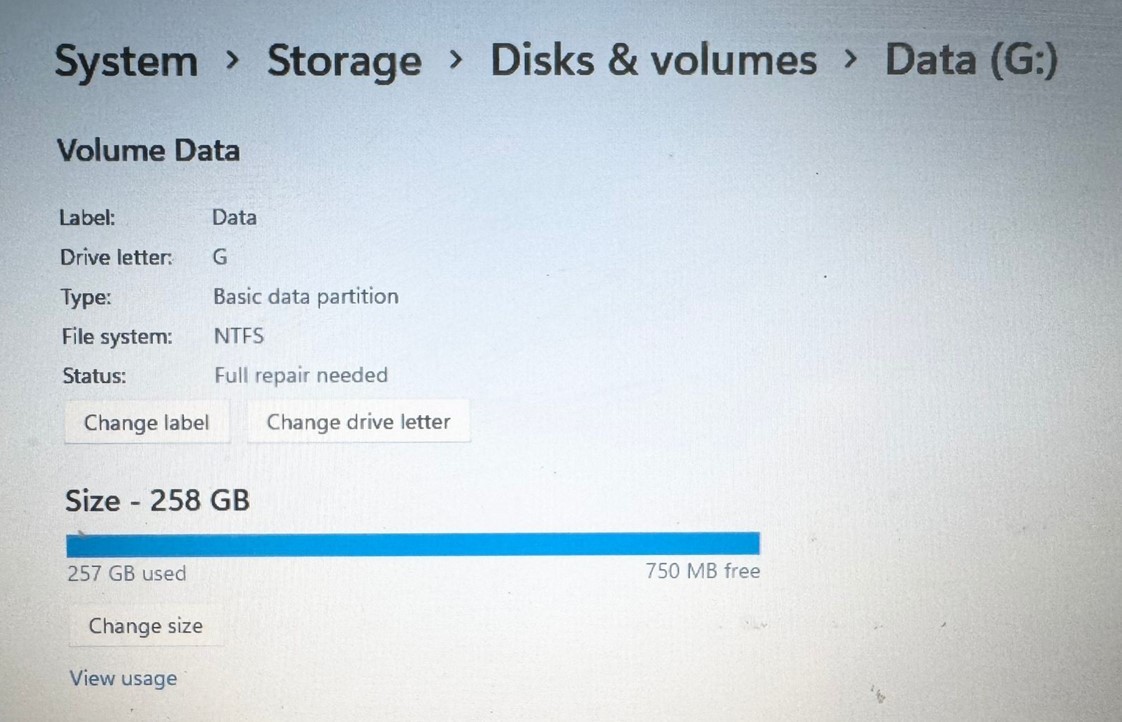 Drive not accessible - File or directory is corrupted and unreadable ...