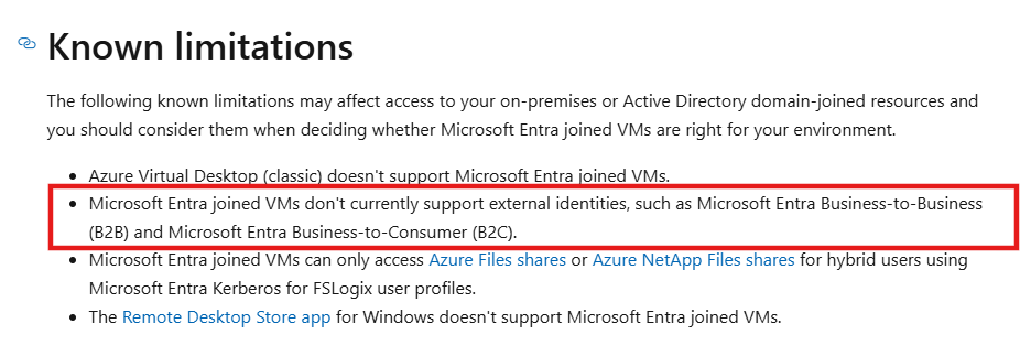 Can I connect to an AVD using SSO via Entra External ID? - Microsoft Q&A