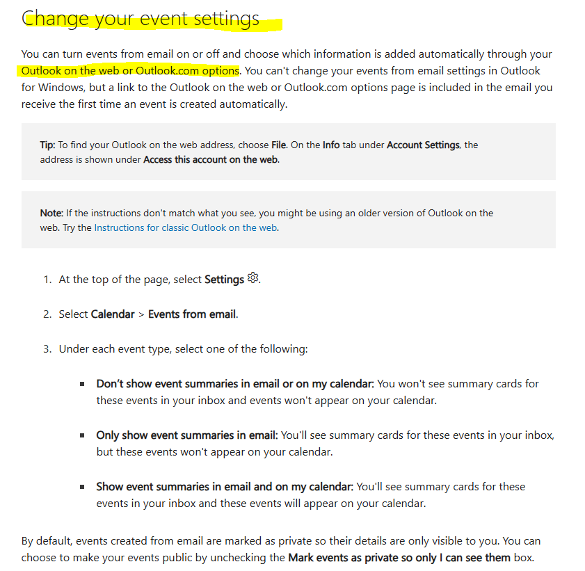 how to create a calendar by sending an email from another emial ...