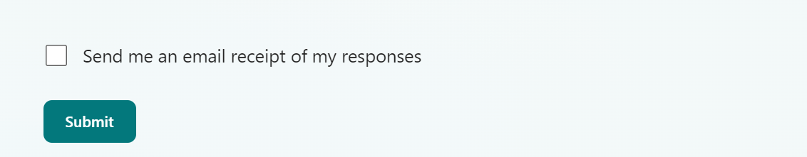 Allow receipt of responses after submission feature enquiry - Microsoft Q&A