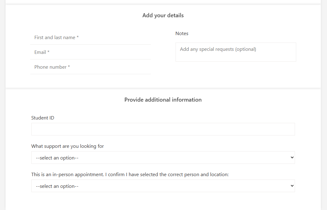 Microsoft Bookings shows Details with no Service Selected - Microsoft Q&A