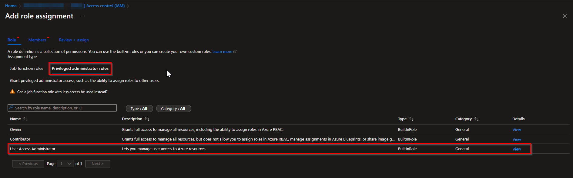 how can i assign Administrator role to a system-assigned managed ...