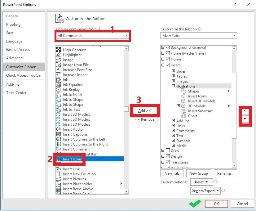 Insert Icon missing in powerpoint - Microsoft Q&A