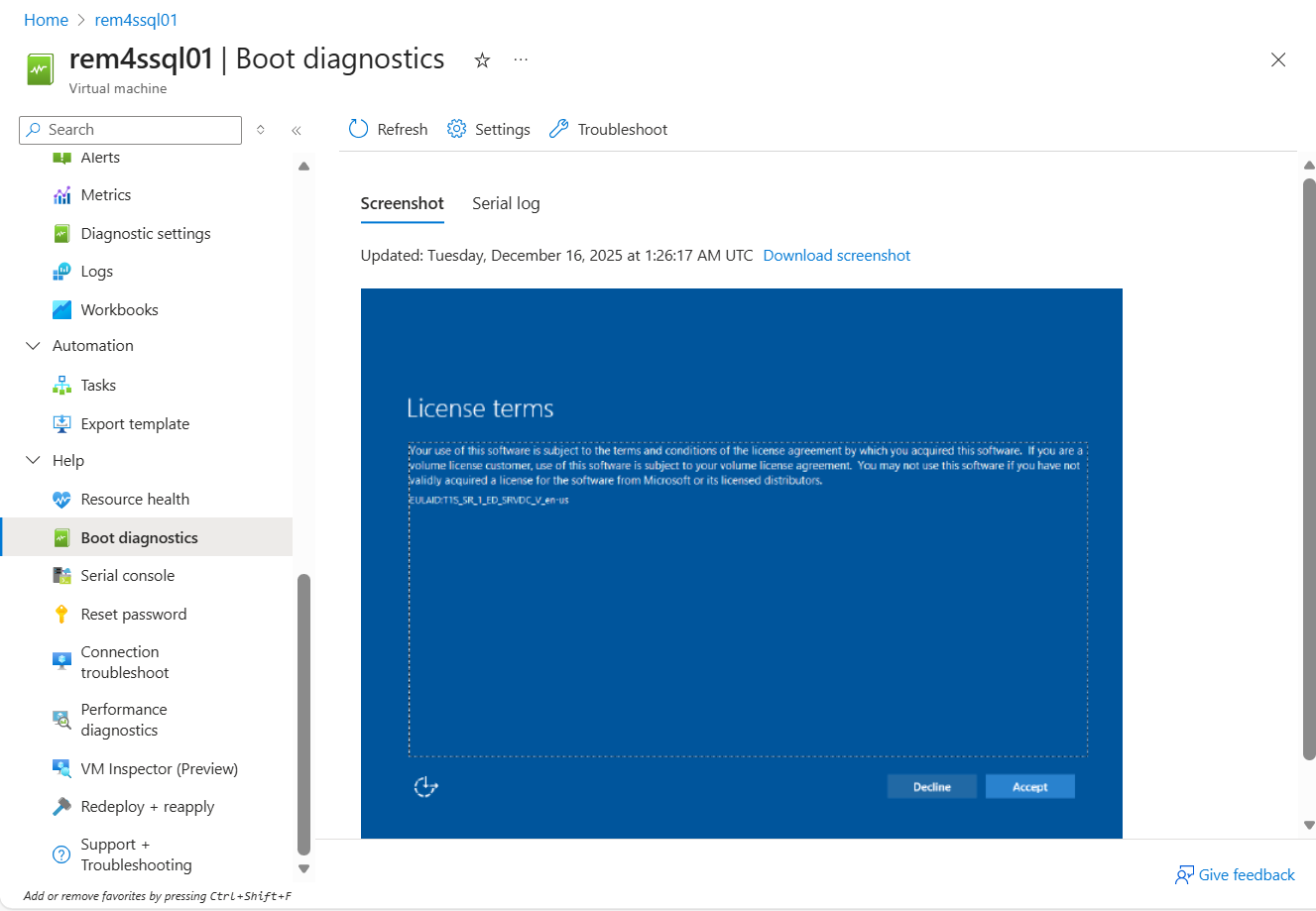 Not able to login to Azure windows server post in-place upgrade ...