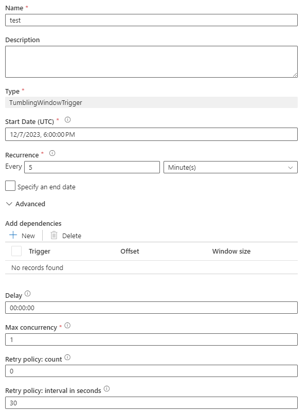 Unable to start a tumbling window trigger - Microsoft Q&A Unable to start a tumbling window trigger - Microsoft Q&A