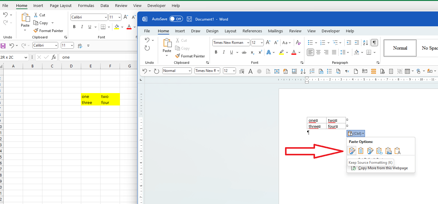Keep Source Formatting is not working on Word Doc - Microsoft Q&A