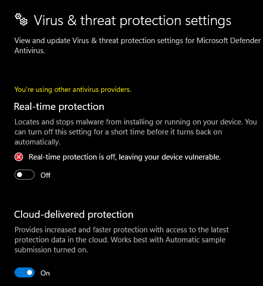 Cannot Turn on windows defender real time protection Window 11 ...