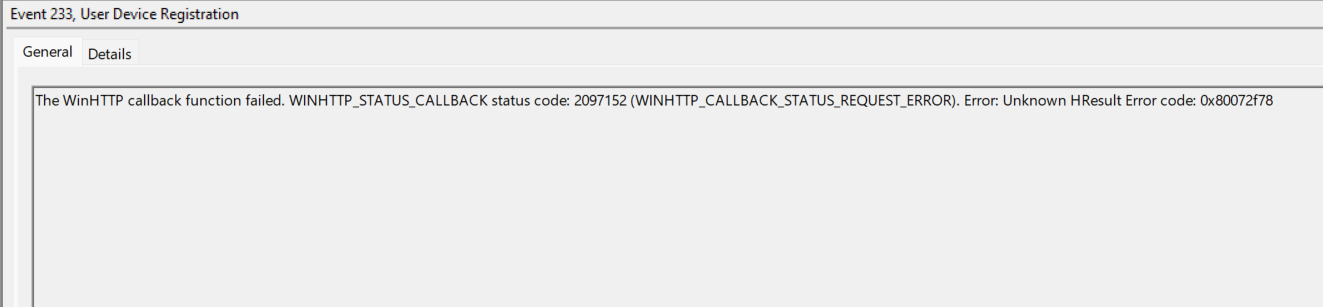 Entra Hybrid join error - Microsoft Q&A