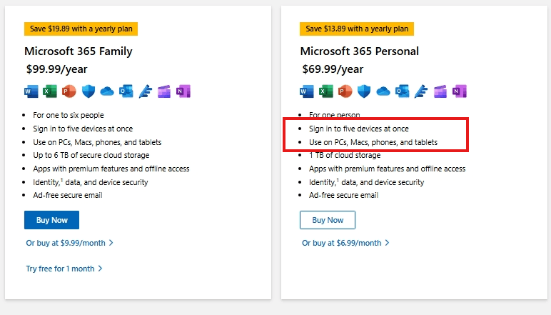 Family 365 account for my wife and myself - Microsoft Q&A