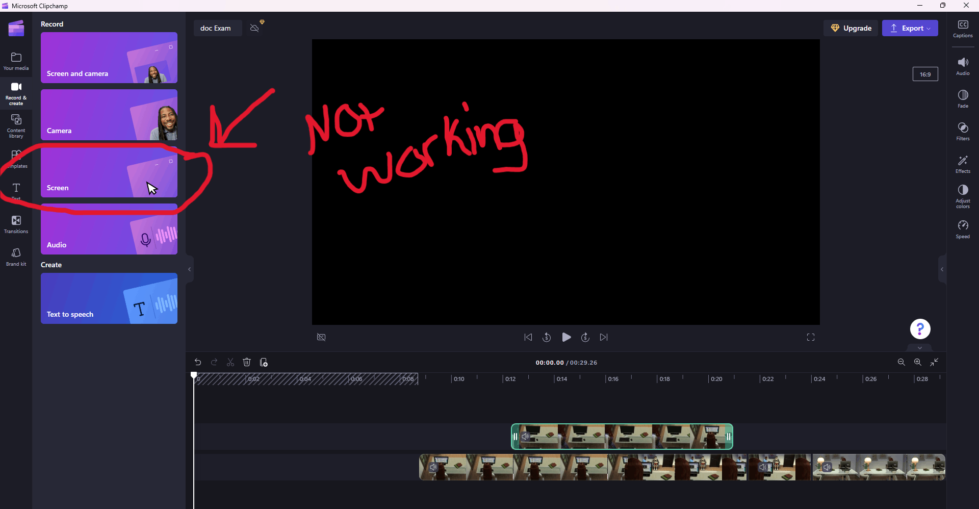 Help Clipchamp Screen Recorder is not working - Microsoft Q&A