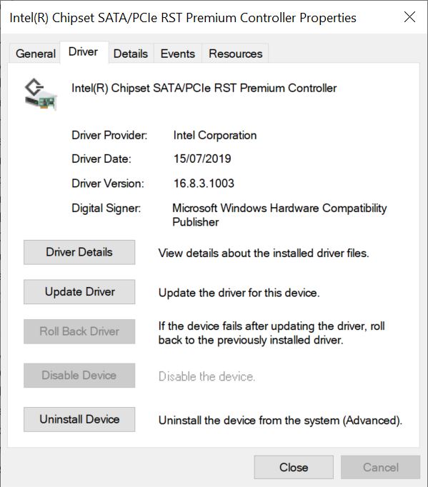 Intel SCSI Adapter update causes boot problems - Microsoft Q&A