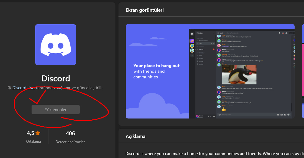 Discord app not showing in Library (MS Store) - Microsoft Q&A