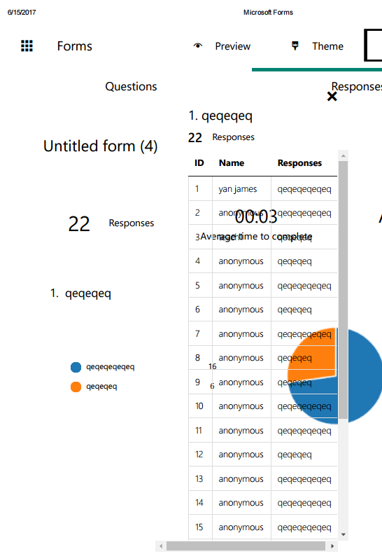 How can i print a Microsoft Form that i made in forms.office.com ...