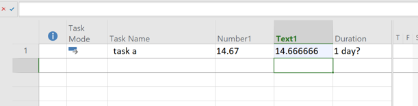 Microsoft Project number field - Microsoft Q&A