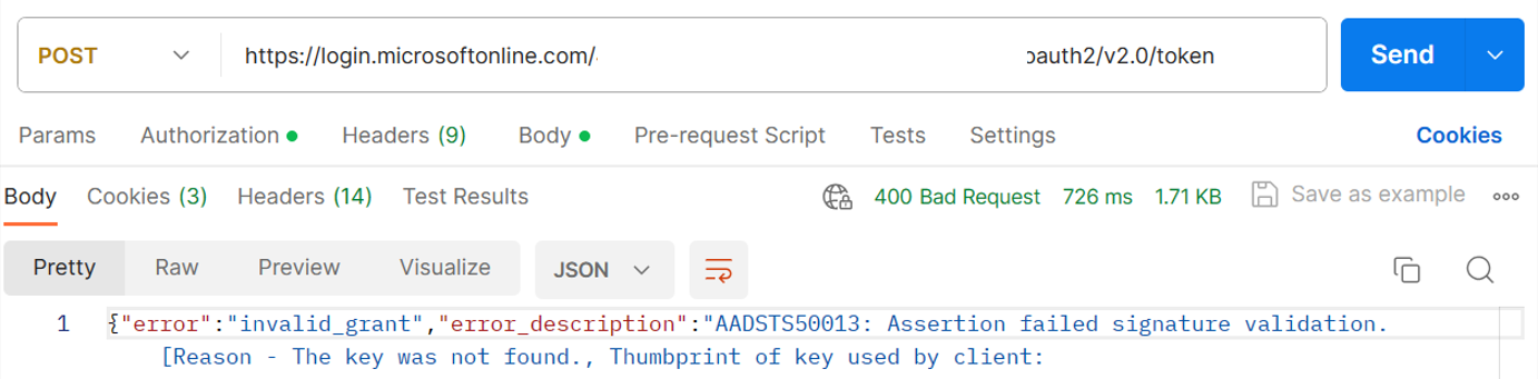 Unable to exchange OAuth 2.0 token for SAML assertion - Microsoft Q&A Unable to exchange OAuth 2.0 token for SAML assertion - Microsoft Q&A