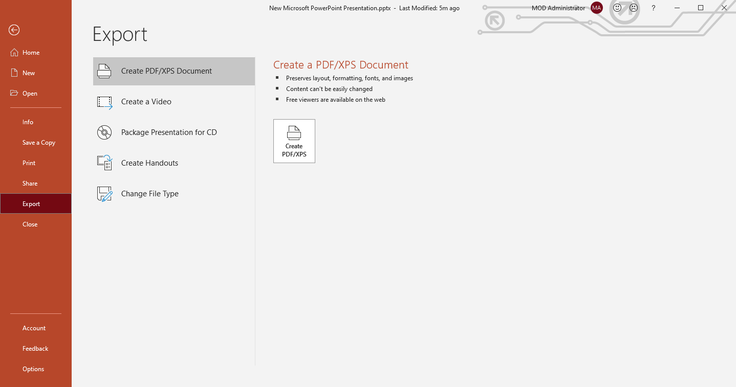 Export To Animated GIF option not available | PowerPoint - Microsoft Q&A