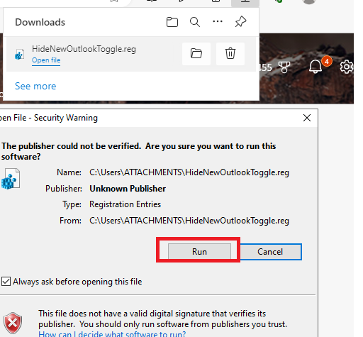 Missing 'Try the New Outlook' Toggle for User - Microsoft Q&A