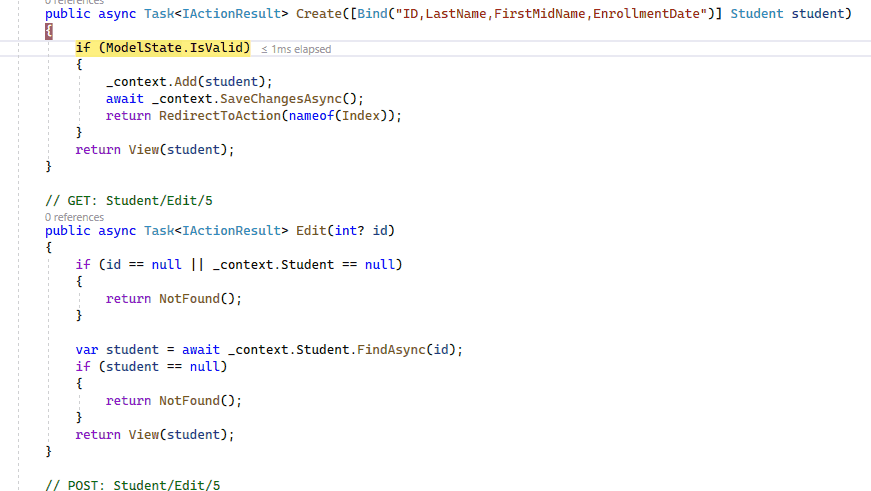 Contoso University - Student, Course, Enrollment not allowing create - Microsoft Q&A