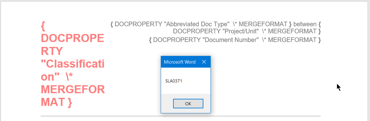 Header information in a word document - Microsoft Q&A