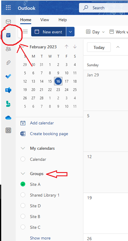 How do I connect a group calendar to Outlook and SharePoint? - Microsoft Q&A