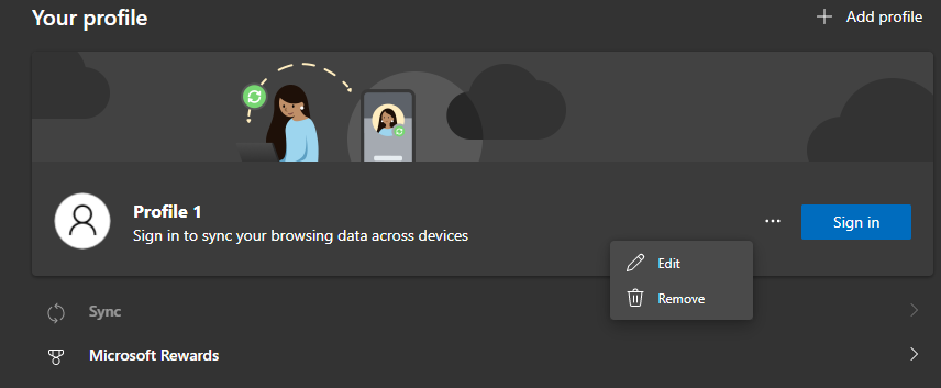 how can i delete an extra profile - Microsoft Q&A