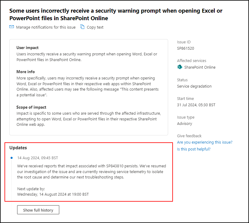 Security pop up when opening Excel files - Microsoft Q&A