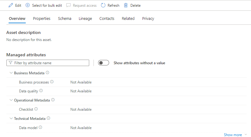 How to get Managed Attributes field details from Purview from their ...