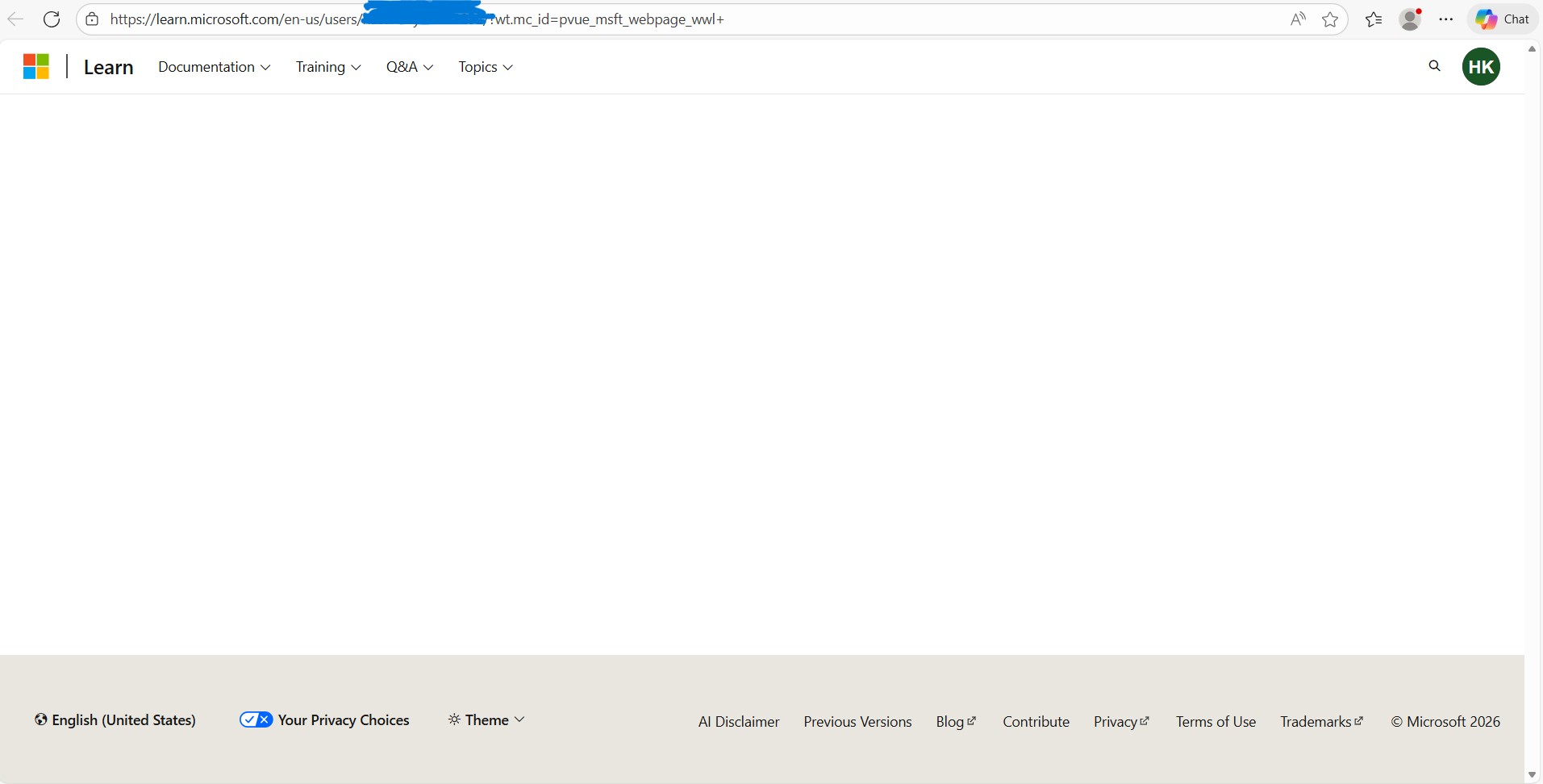 Microsoft Learn Profile Page Shows Blank - Standard Troubleshooting ...