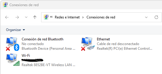 Adaptador Realtek 8852BE-VT Wireless LAN WiFi 6 PCI-E NIC se duplica y ...