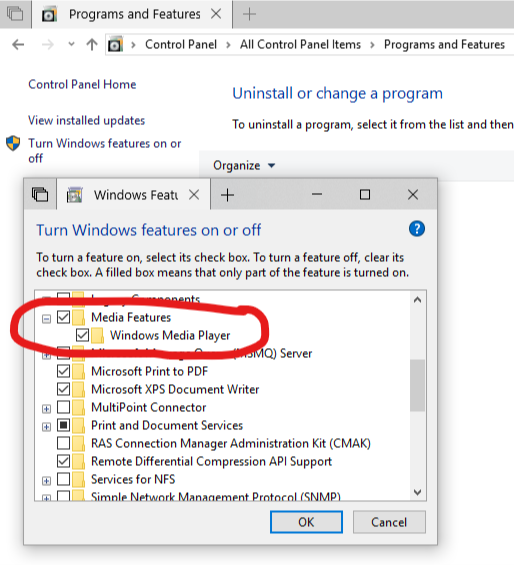 I am unable to install Windows Media Feature Pack on my Windows 10 Home ...