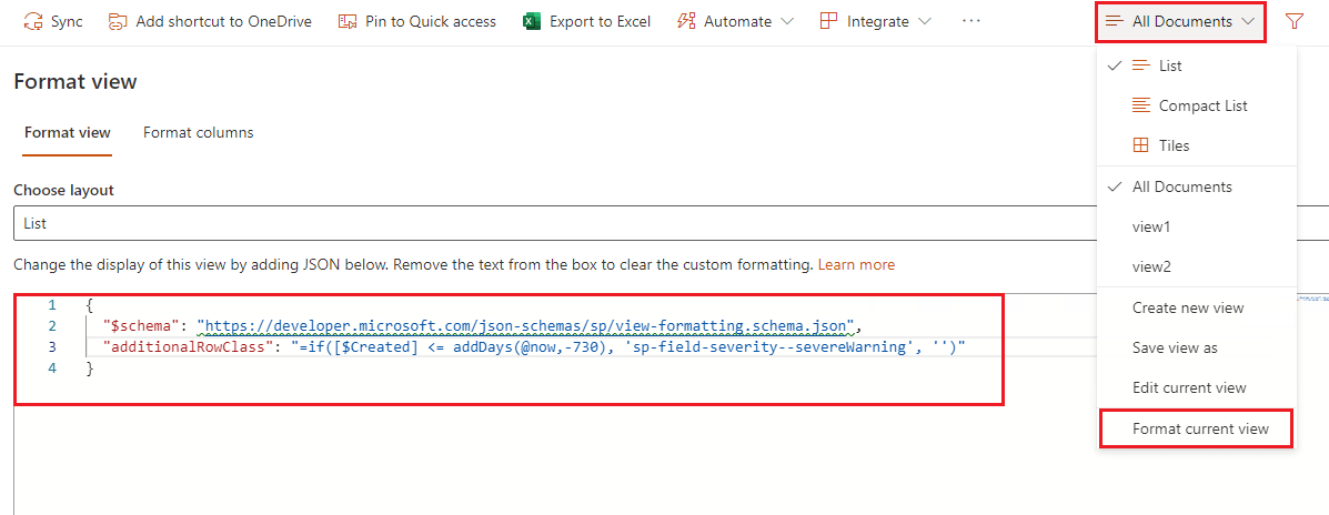 We have a SharePoint library, and we need to flag documents that are 2 ...
