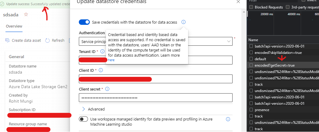Unable to get data from ADLS after changing the Client Secret - Microsoft Q&A