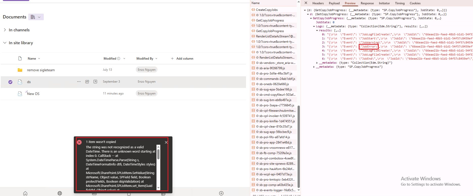 Can not copy if DateTime value as string value‎ - Microsoft Q&A