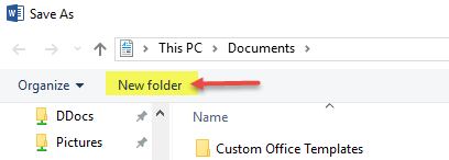 How do I set up a folder in Word - Microsoft Q&A