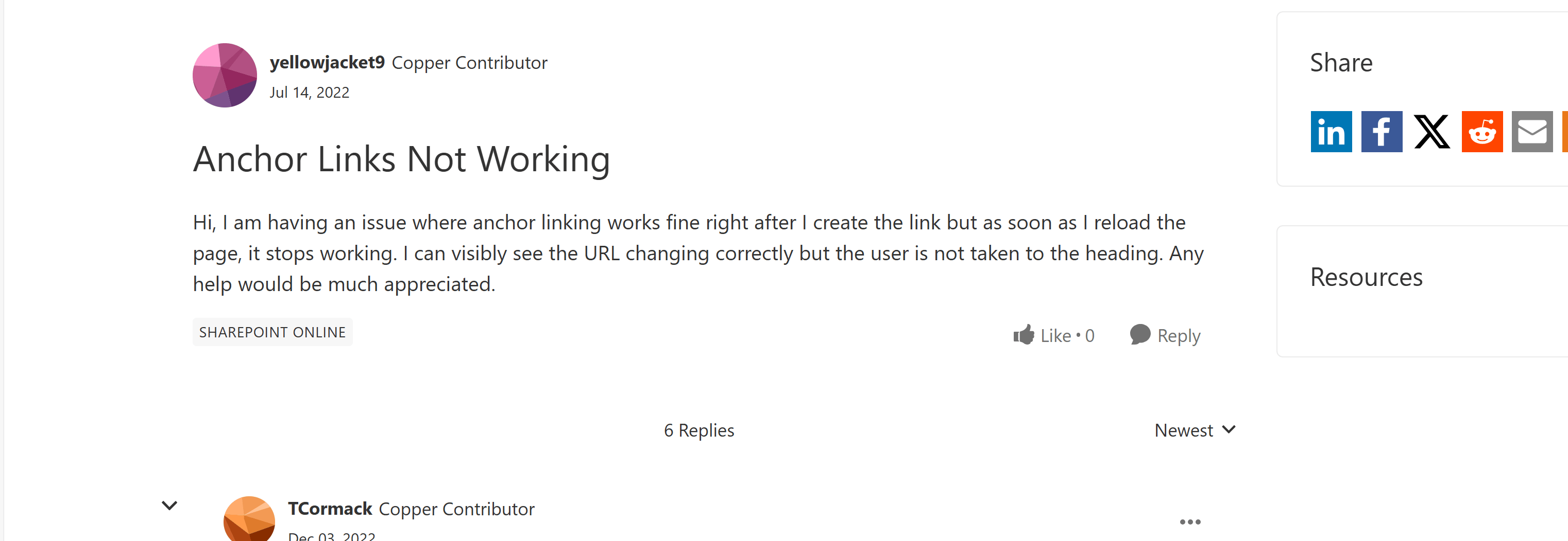 Accordion anchors on Sharepoint Communication site working in Chrome but not Safari or Firefox ...