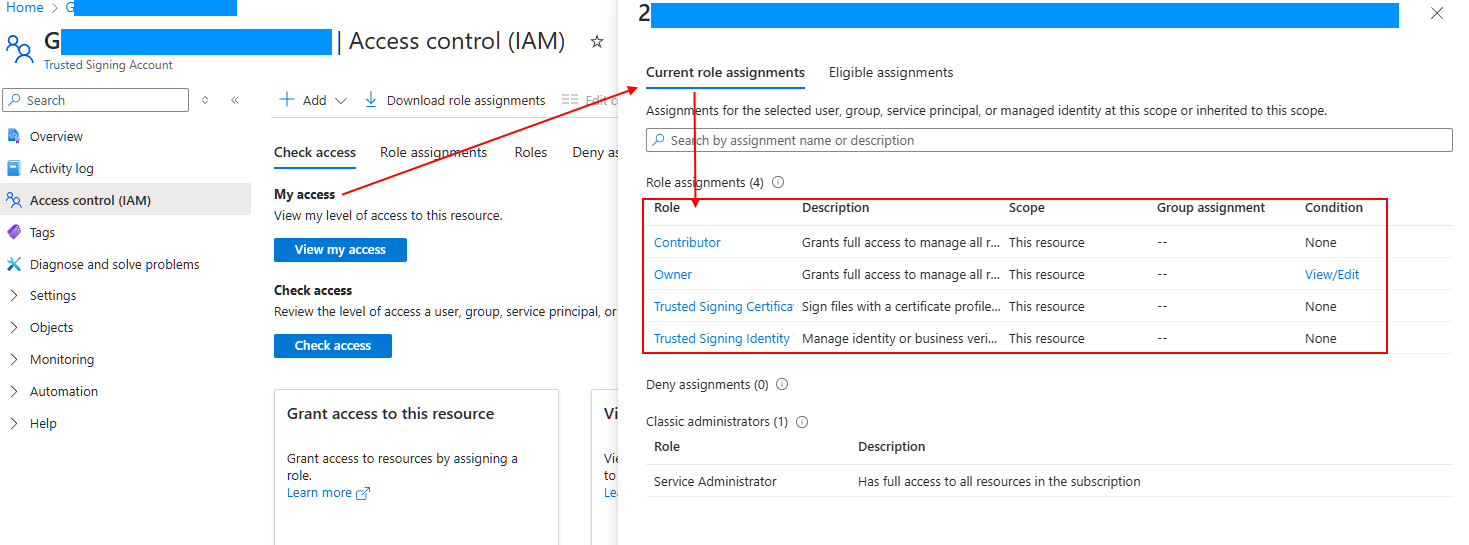 Unable to create new Identity for Azure Trusted Signing with Trusted Signing Identity Verifier ...