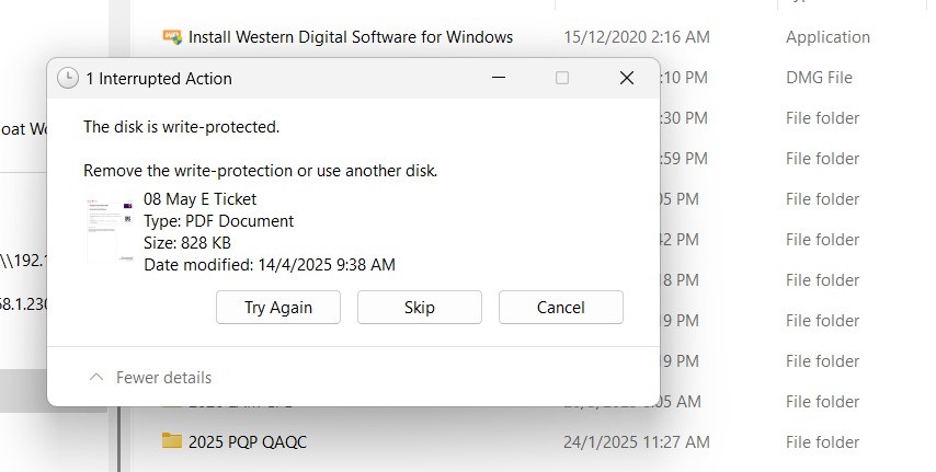 Write Protected issue - Microsoft Q&A
