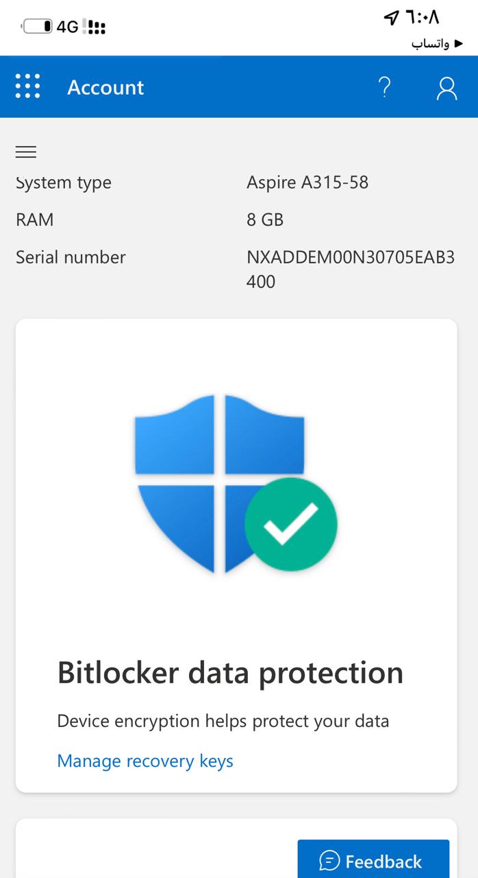 BitLocker Recovery not registered with my account - Microsoft Q&A
