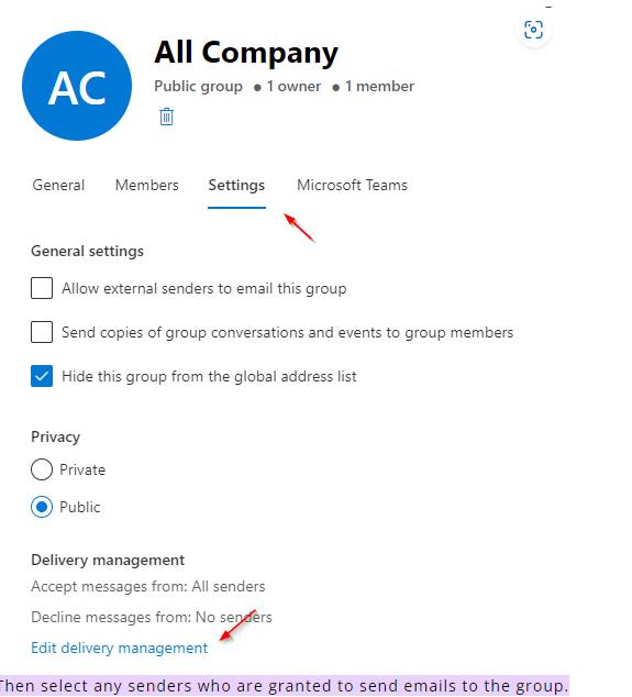 How do I send emails to everyone in office 365 that I manage at once ...