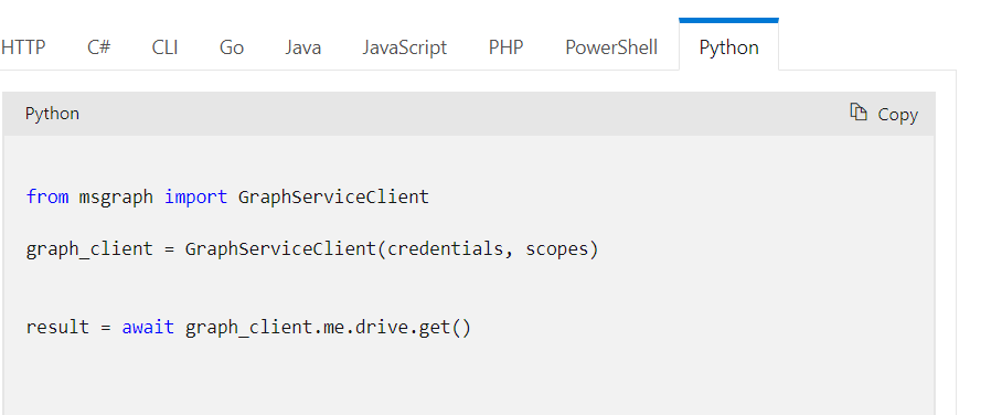I can use querybuilder for user but can't fine documentation for drives and SharePoint folders ...