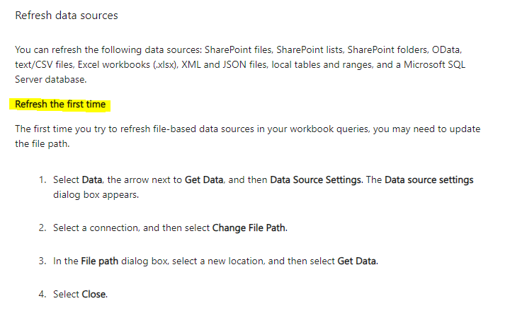 I have an excel spreadsheet I own based on a query connect to a SharePoint list I own but it ...