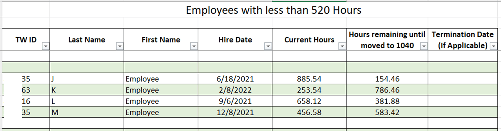 Excel: Master Sheet update other sheets. - Microsoft Q&A