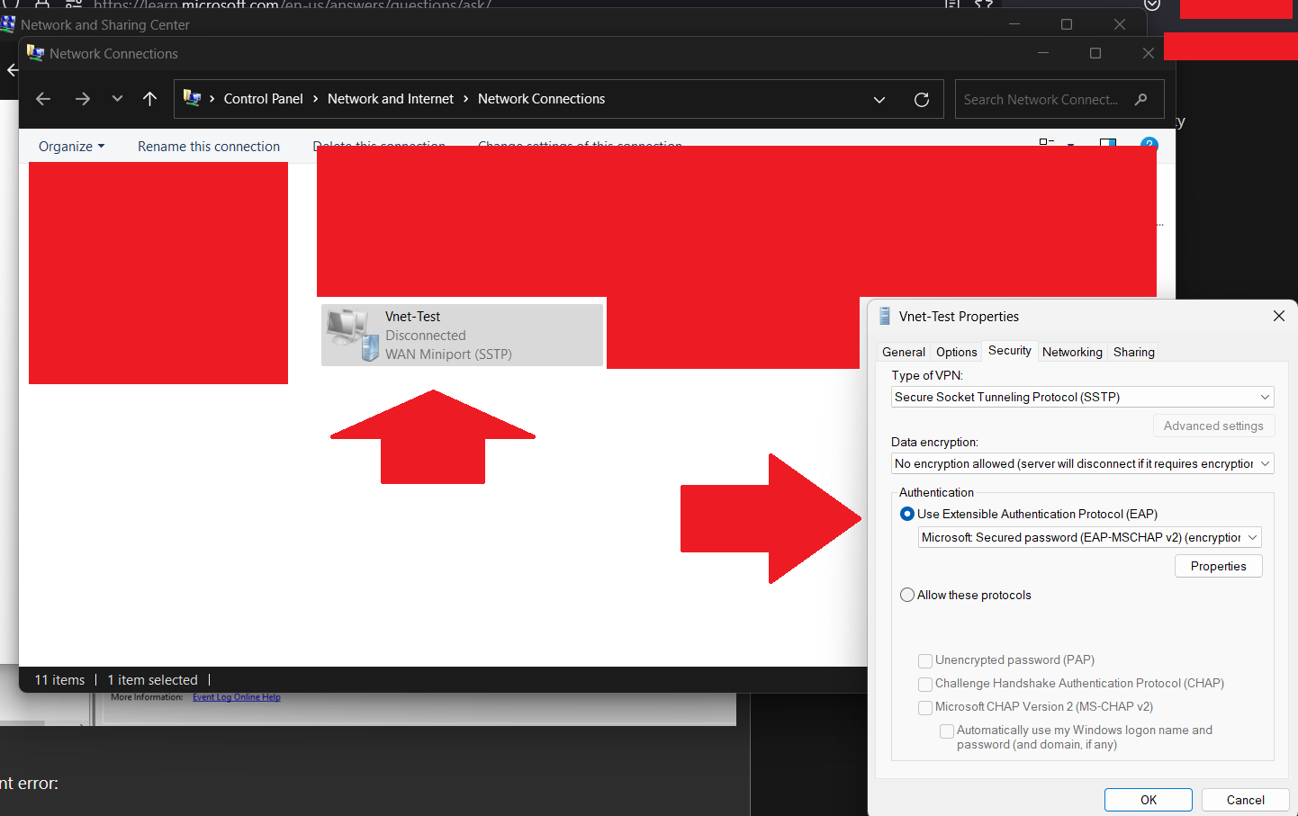 Azure VPN P2S not working with EAPMCHAPv2 - Microsoft Q&A